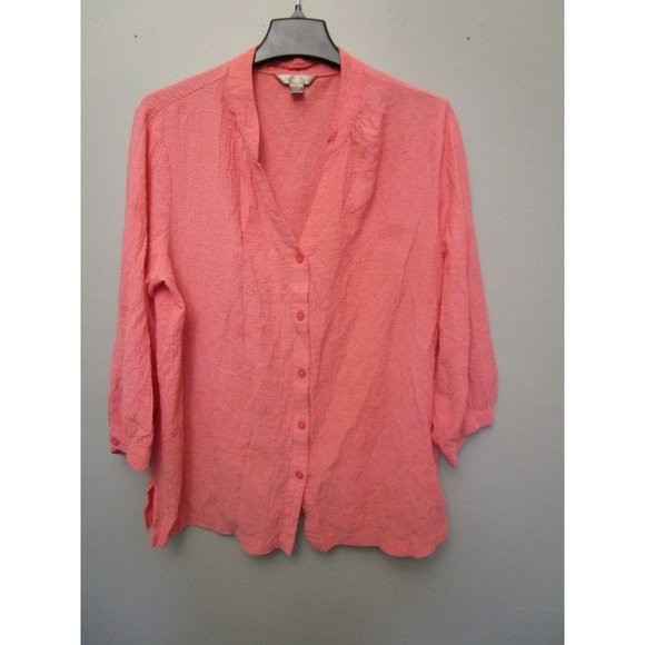 White Stag | Tops | Size Xl White Stag Womens Pink 34 Sleeve Shirt D329 | Poshmark